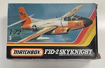 Amazon | 送料350円 絶版 希少 未組立品 MATCHBOX マッチボックス 1/72 ダグラス F3D-2 スカイナイト アメリカ ...