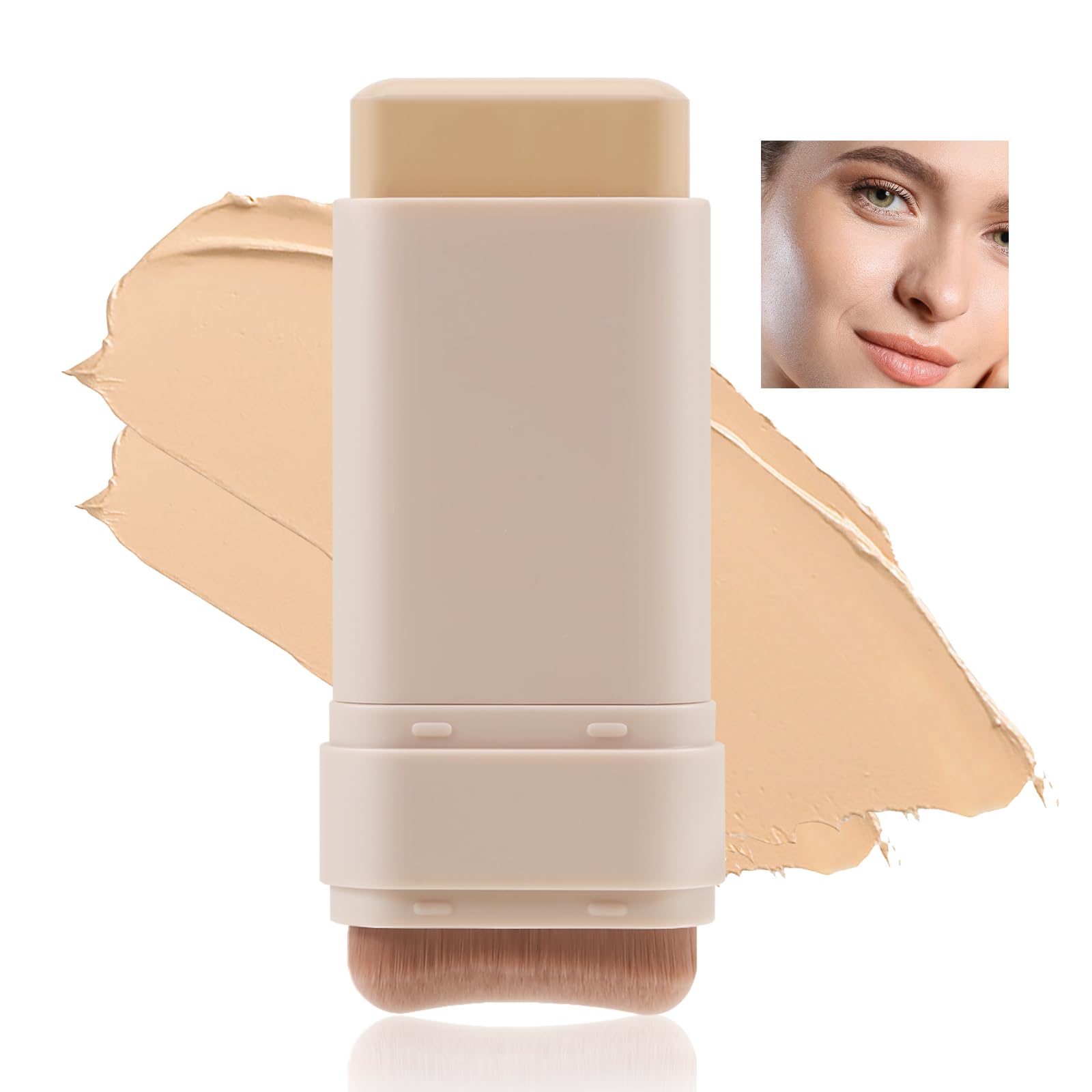 Amazon.com : AFGHOUZ Matte Foundation Stick Makeup, Full Coverage ...