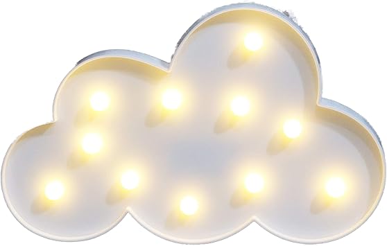 Amazon.com: White LED Cloud Marquee Signs, Light Up Cloud Decorative ...