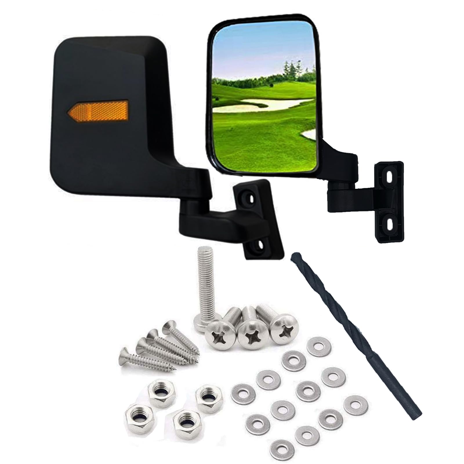 Amazon.com: CORRBPEN Golf Cart Rear View Mirrors,golf cart Mirrors ...