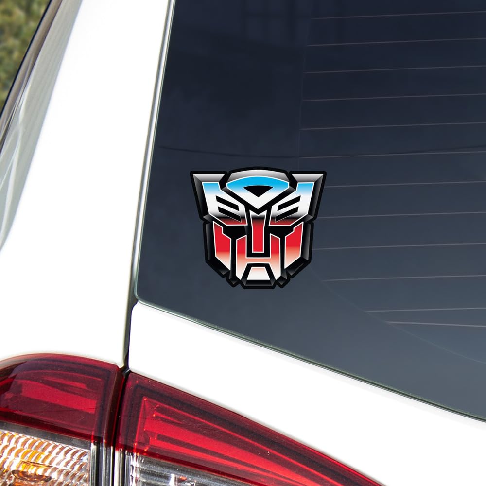 Amazon.com: Transformers Autobots Chrome Logo Decal Premium 4" Die Cut ...