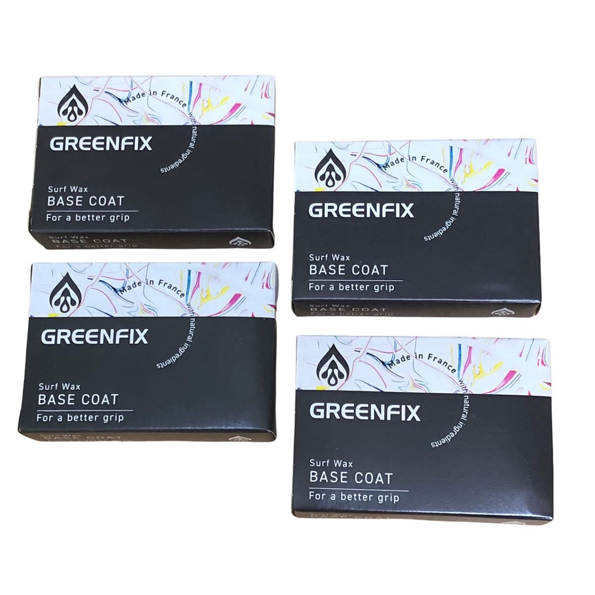 Amazon | 4個セット GreenFixWax BASE COAT グリーンフィックスワックス 90g サーフィン用ボードワックス ...