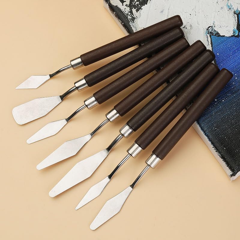 Amazon.com: 5 Pieces Painting Knives Stainless Steel Spatula Palette ...