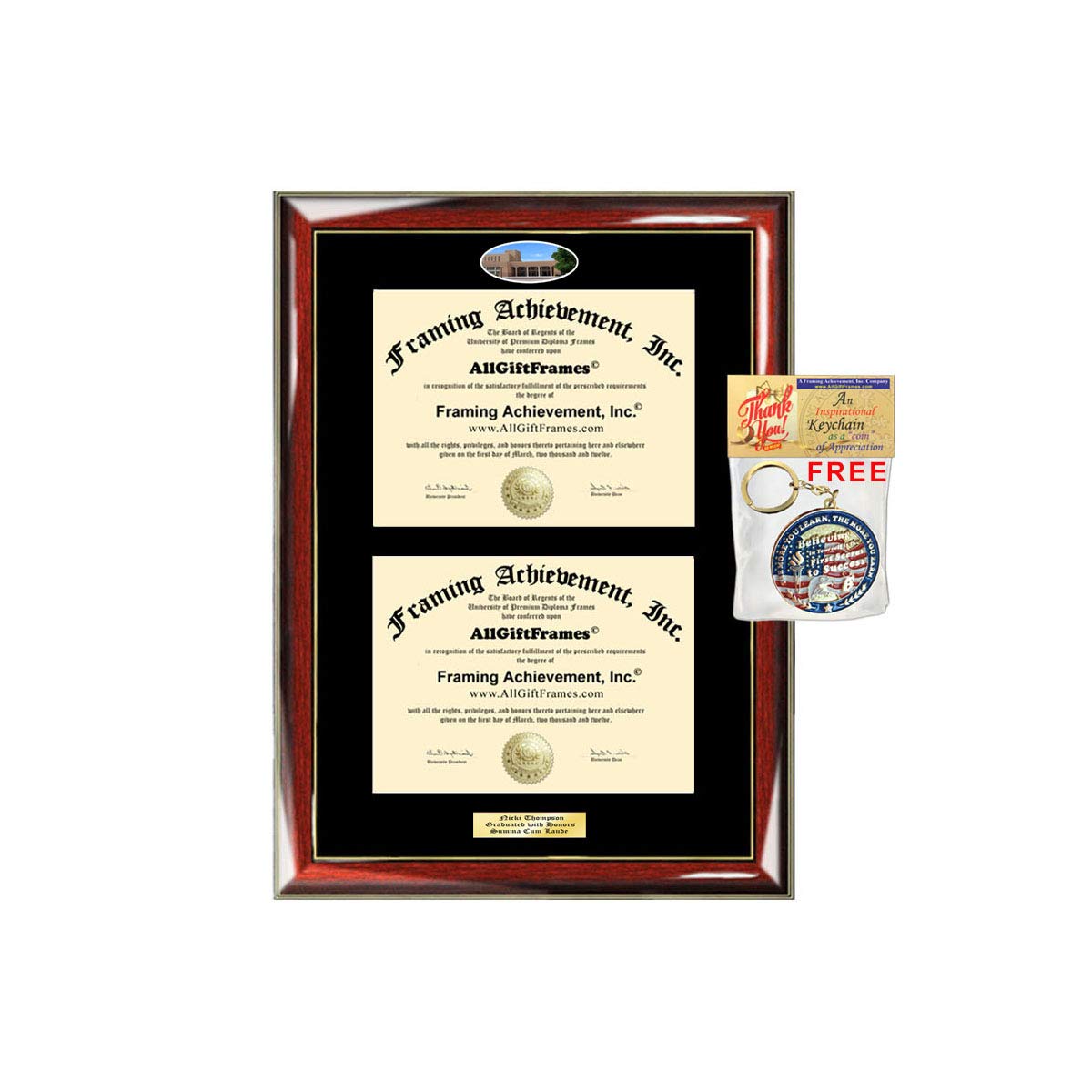 Amazon.com - Double Diploma Frame University of New Mexico UNM Dual ...