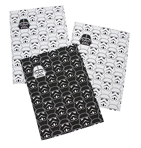 Tex idea Star Wars Disney 3 Tea Towels 50 x 70 cm 100% Cotton, Black ...