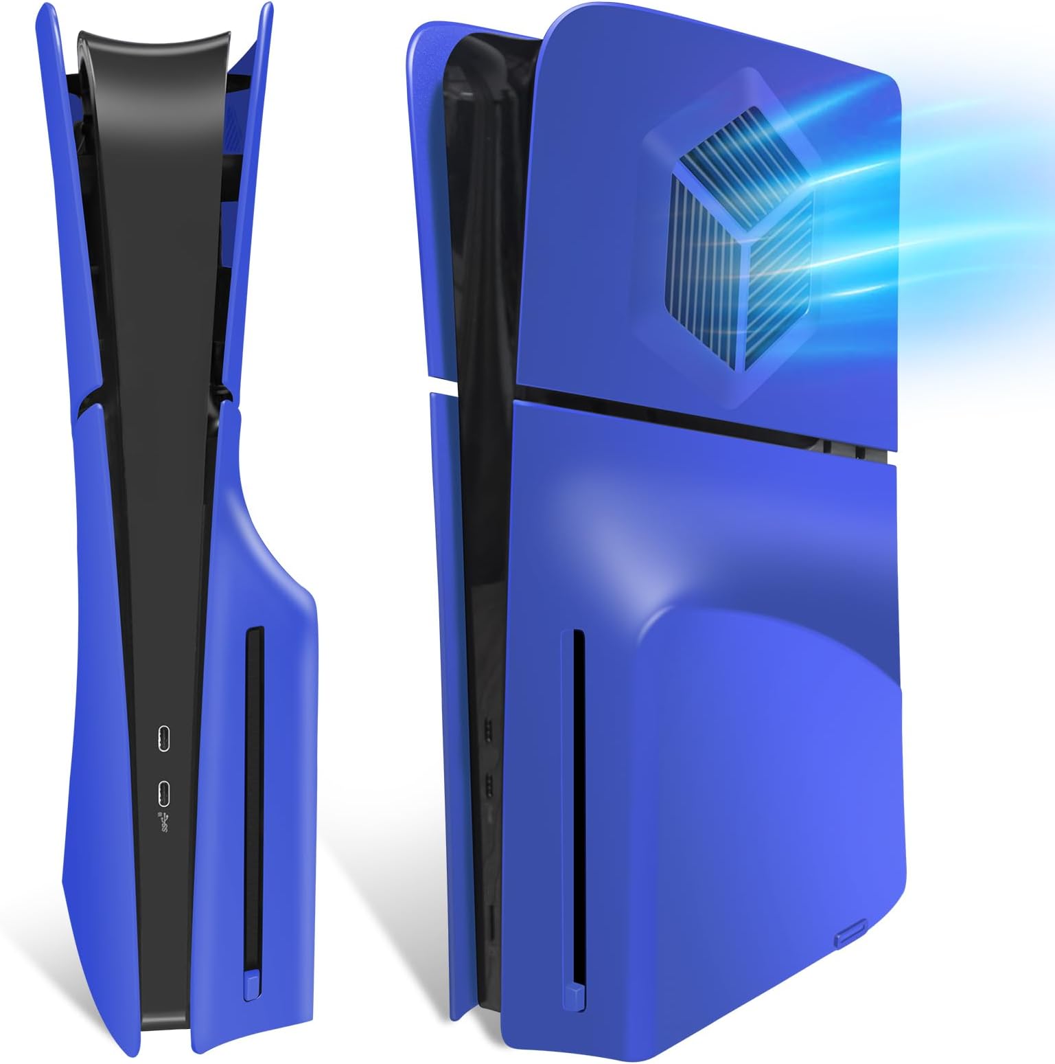 Amazon.com: Faceplates for PS5 Slim Console with Cooling Vents ...