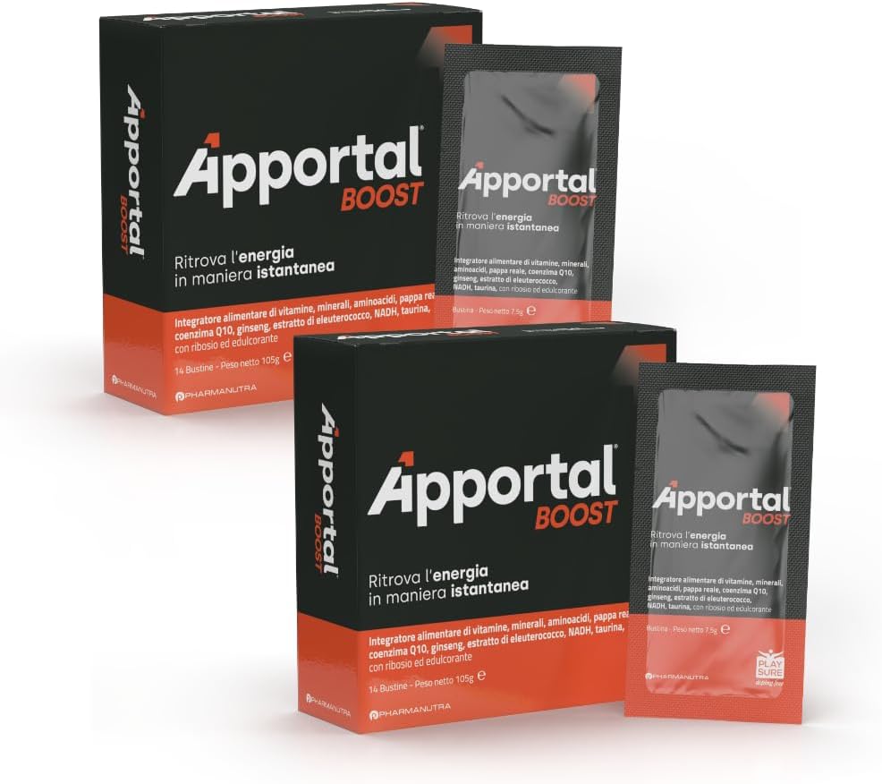 Pharmanutra Apportal BOOST Integratore Multivitaminico, Energia Istantanea, Effetto immediato ...