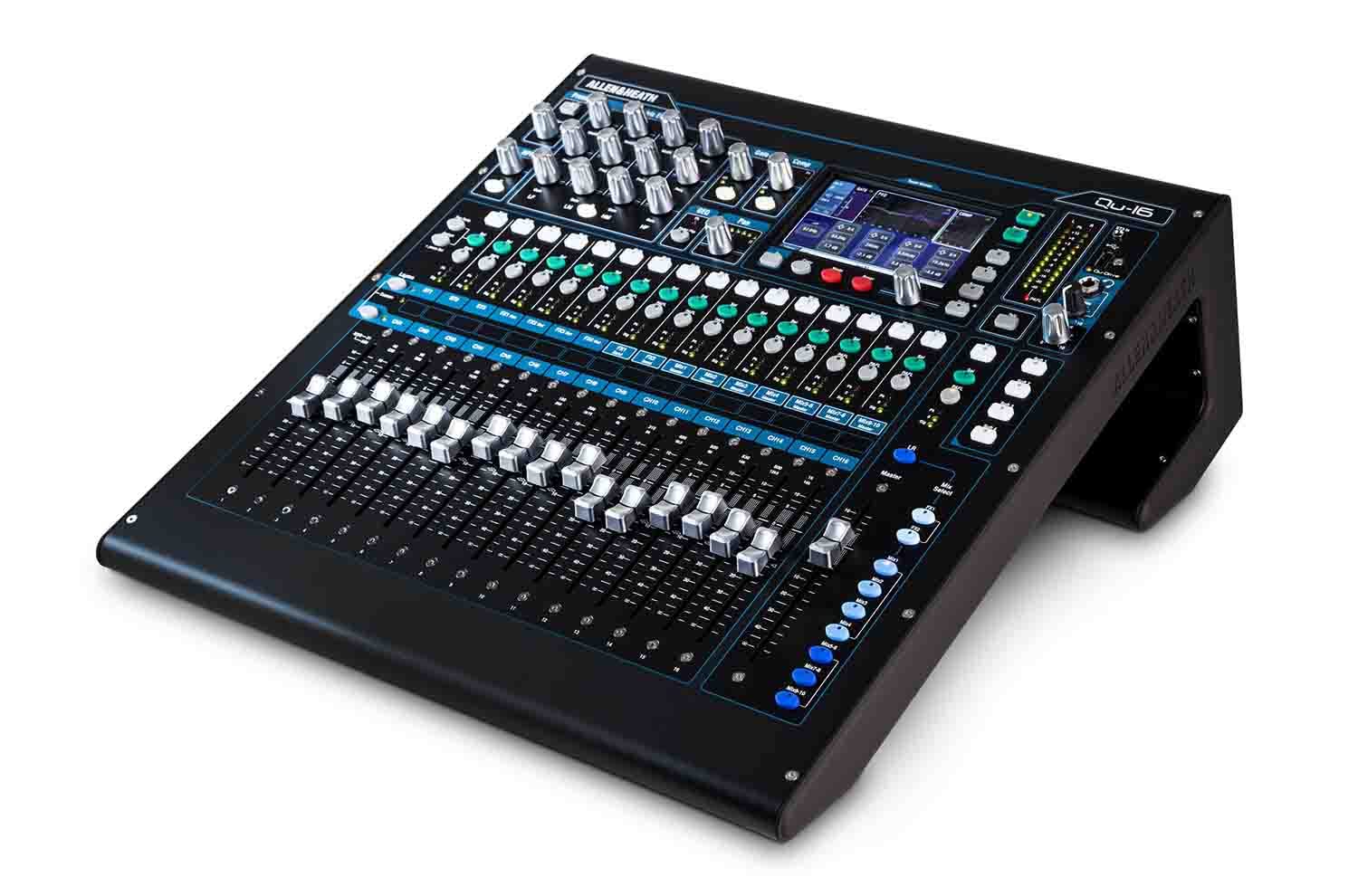 Allen & Heath QU-16C Rack Mountable Compact Digital Mixer, Chrome ...