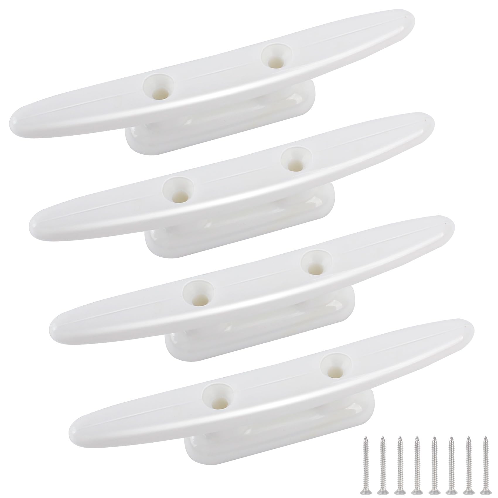 6 Inch Boat Cleat Hardware 6 Inch Orange Nylon Boat Cleats 4-Pack ...