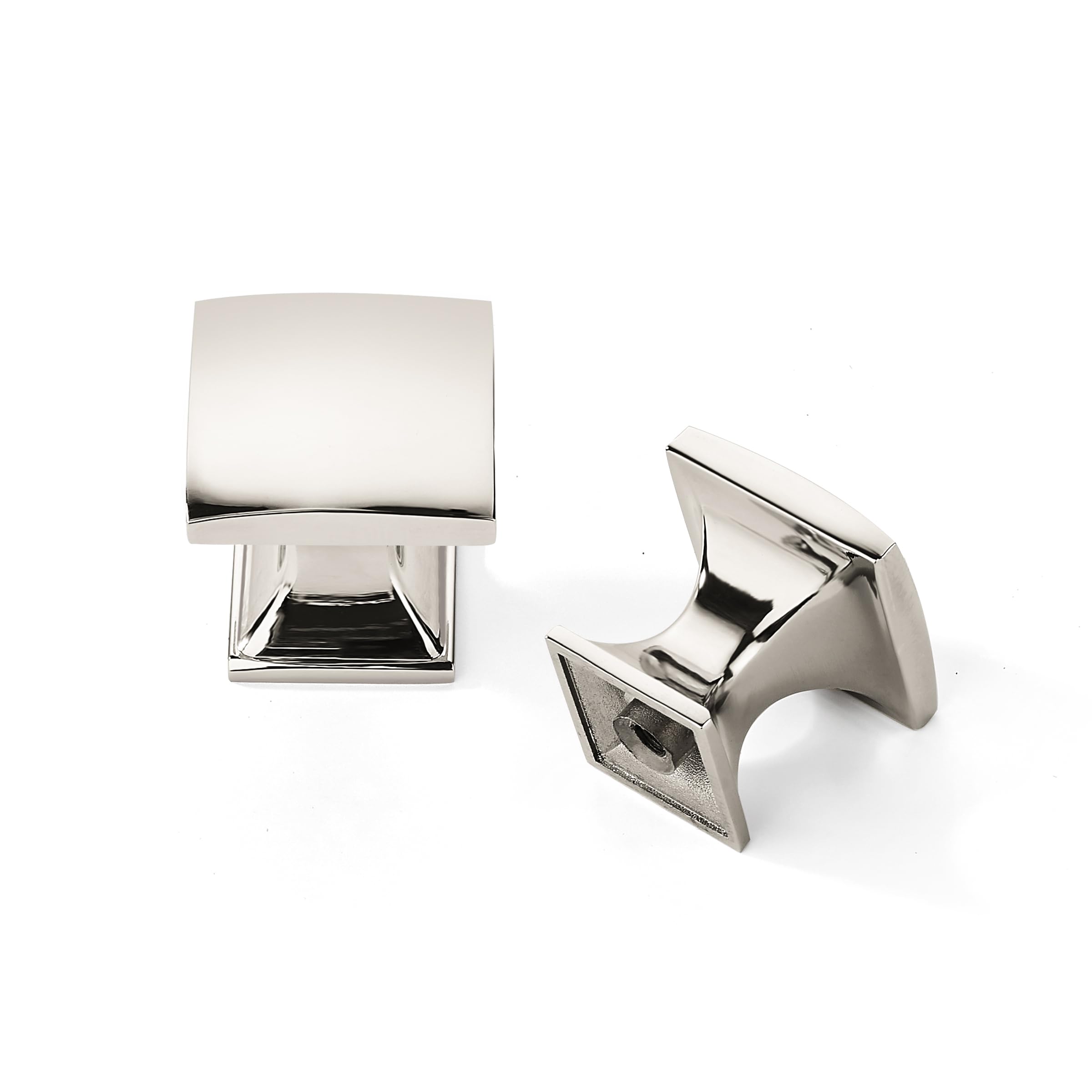 khtumeware 10 Pack 1 inch Polished Nickel Cabinet Knobs Drawer Knobs ...