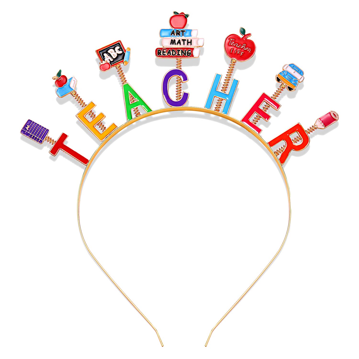 Amazon.com: CEALXHENY Teacher Headbands for Women, Colorful Fri-Yay ...