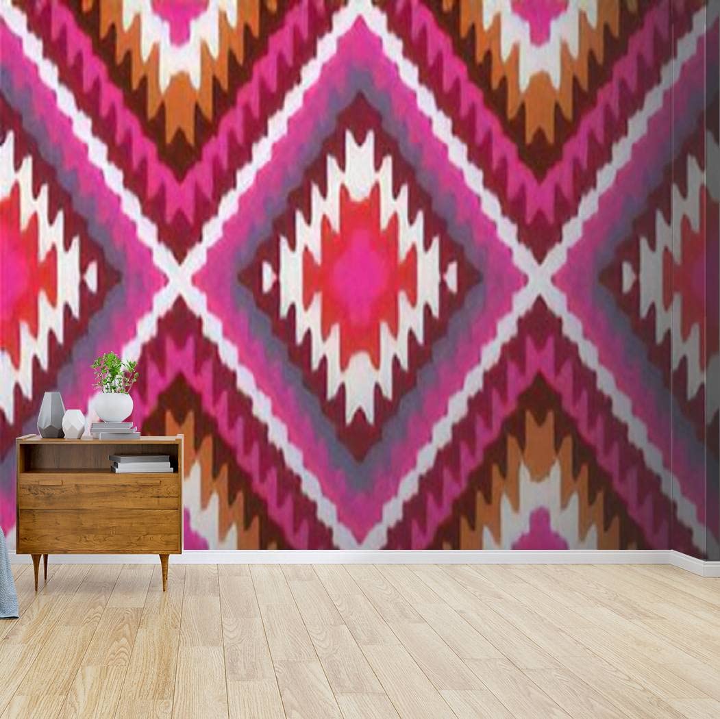 Colorful Tribal Print Wallpaper