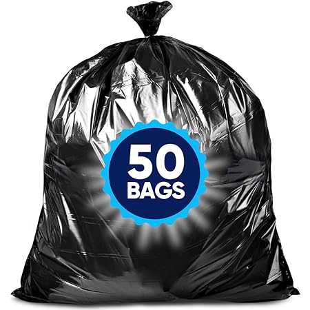 Amazon.com: Muscle Bag - 55 Gallon 1.5Mil Trash Bags, Individually ...