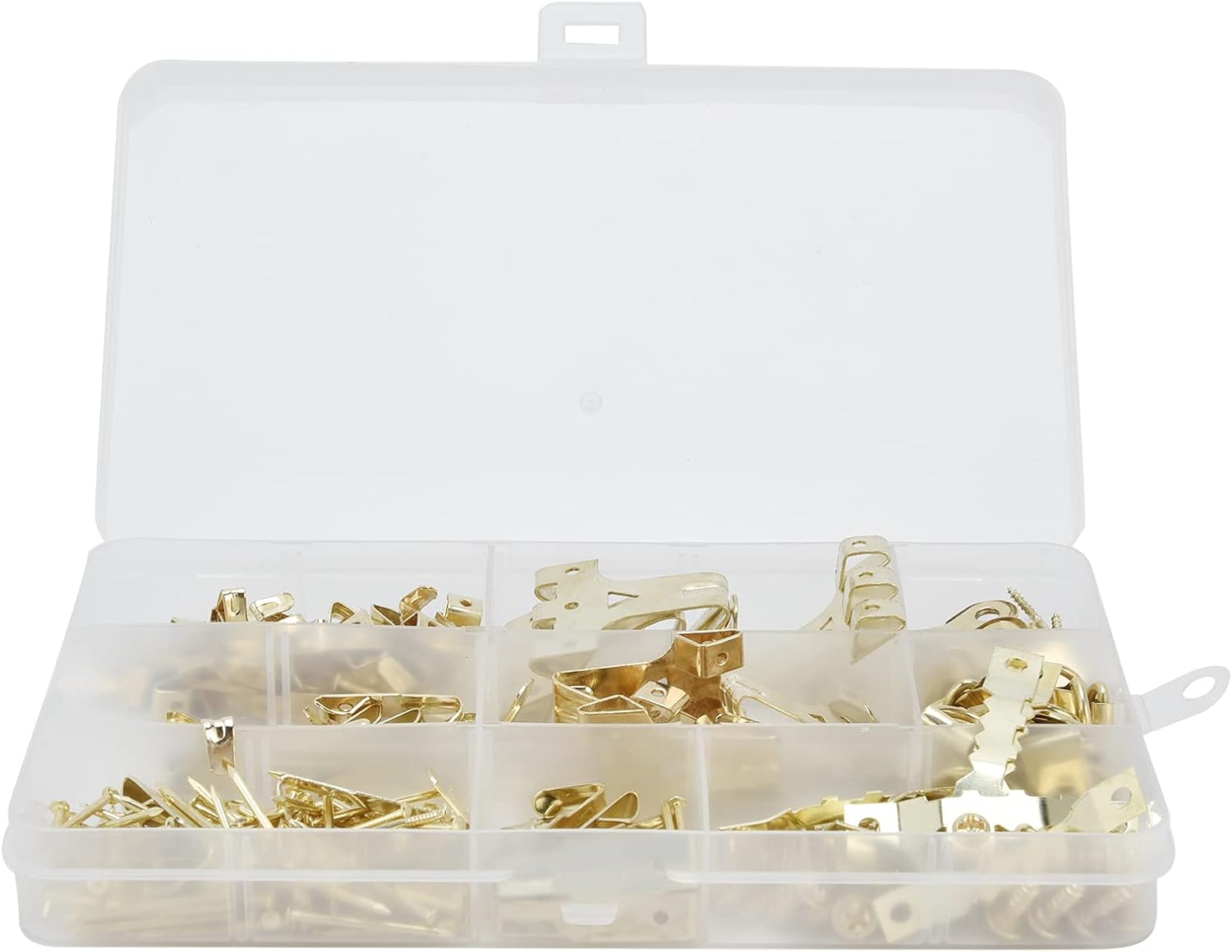 250 Pcs Picture Hangers Kit with Hooks, D Ring, Nails, Eye Screws ...