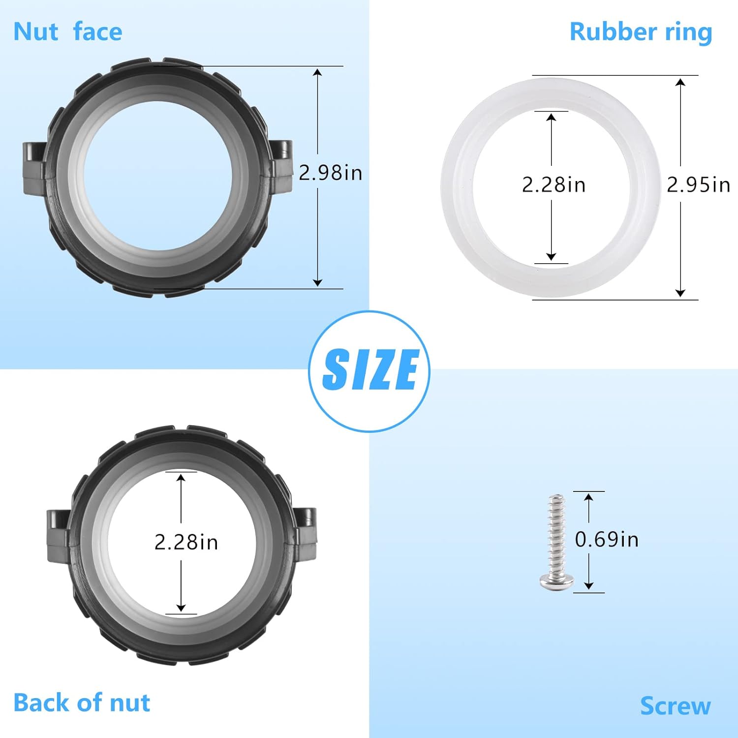 Pump Union Split Nut Repair Kit for pentair Pump | Ubuy Nepal