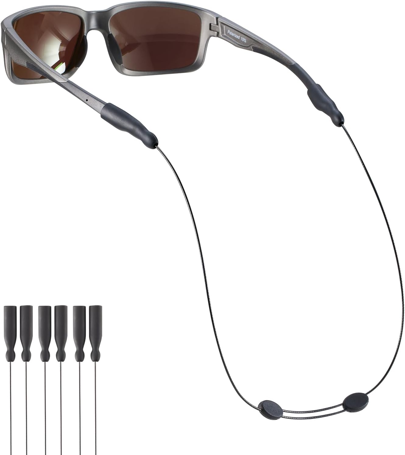 Omnful Sunglasses Strap -No Tail Adjustable Glasses Strap, Eyeglasses ...