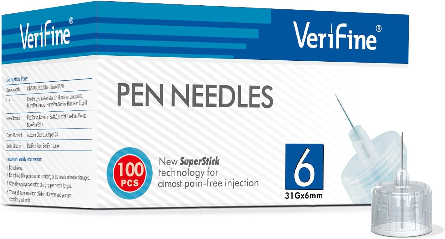 Amazon.com: Verifine Pen Needles, Pen Needles 31G 6mm for Injection ...