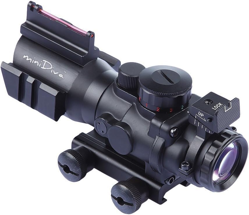 Minidiva® 4×32 mm Tactical Scope with Red Green Blue 3 Brightness Fibre ...