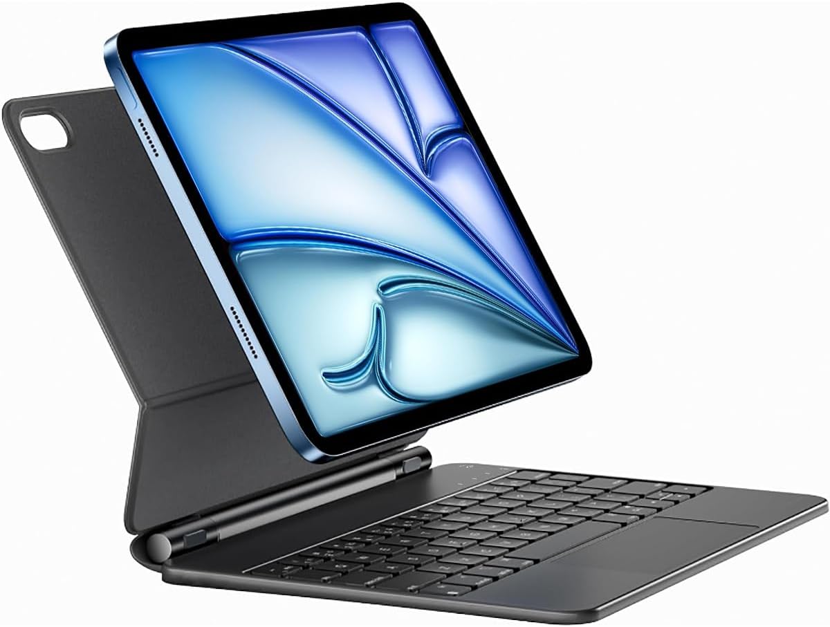 Español Ñ, Magic Keyboard para iPad Air 13 Pulgadas(M2) y iPad Pro 12.9 ...