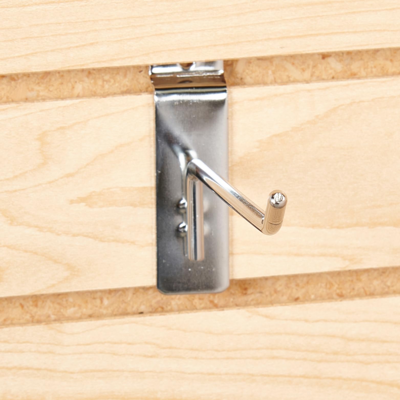 Snapklik.com : 6" Chrome Slatwall Hooks - Pack Of 25 Durable Slat Wall ...