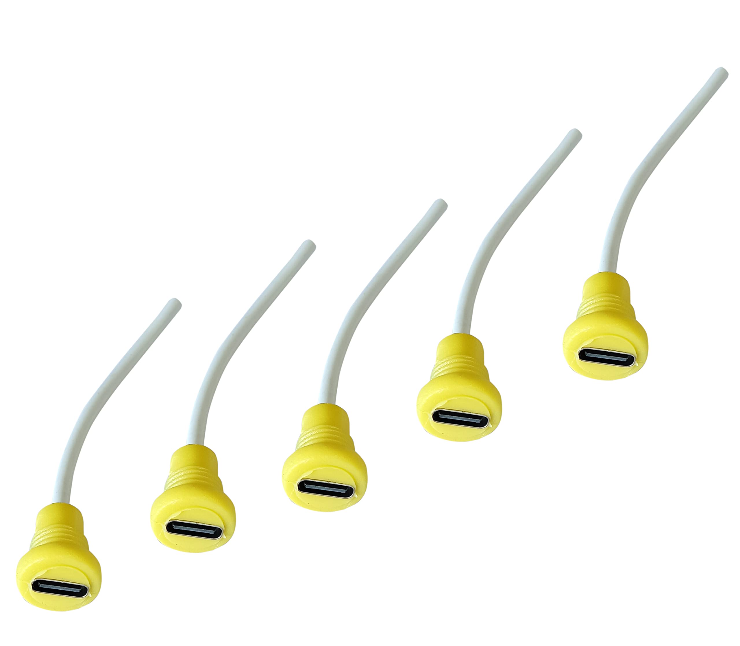 Steko (5 Pieces TYPE C Female Panel Mount Connector With Moulded Wire ...