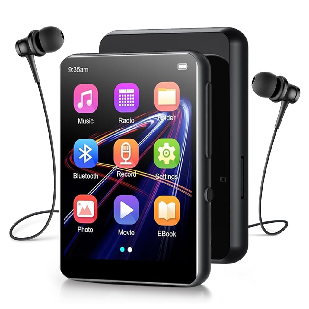 AUDIOCULAR M31 32GB Portable Mp3 Music Player with Bluetooth, 2.4” LCD ...