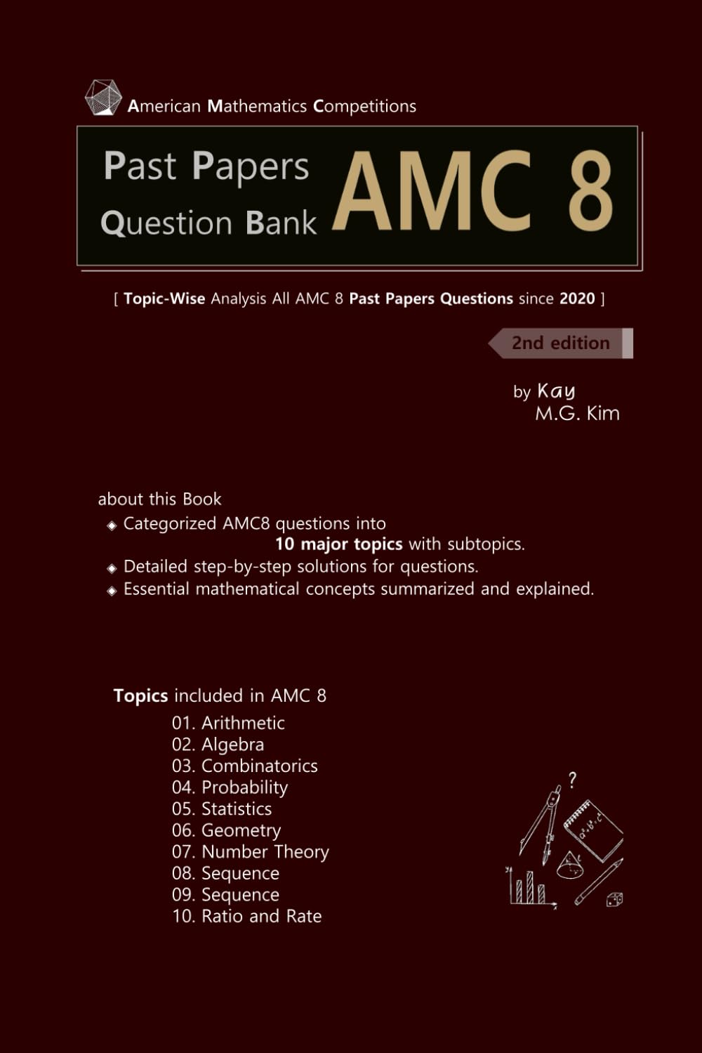 Past Papers Question Bank AMC8 2nd edition: Topic-Wise Analysis All AMC ...