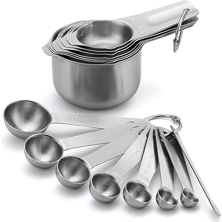 Amazon.com: Spring Chef - Measuring Cups and Spoons Set with Handy ...
