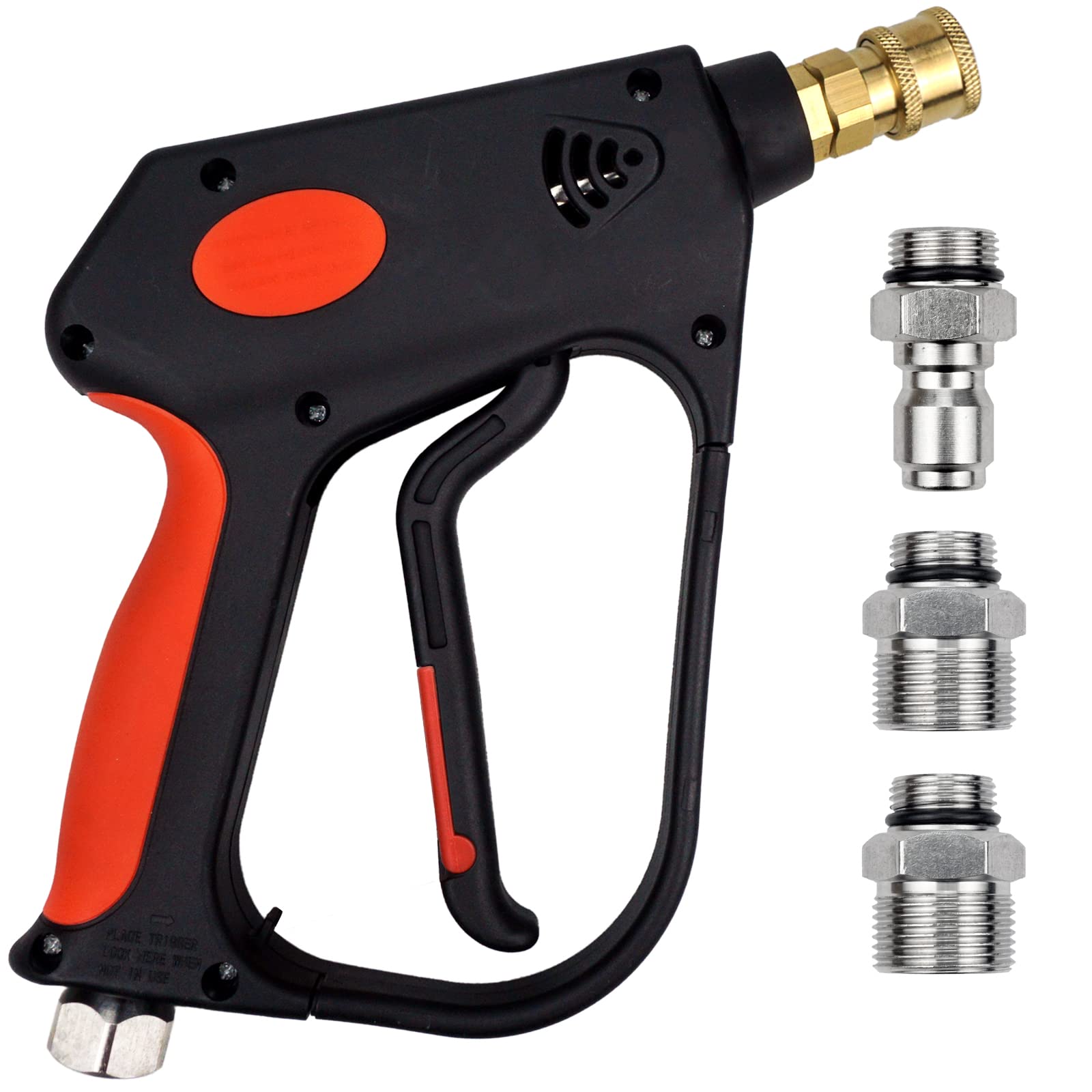 DERASL Pressure Washer Gun with Swivel 5000PSI, High Pressure Spray Gun ...