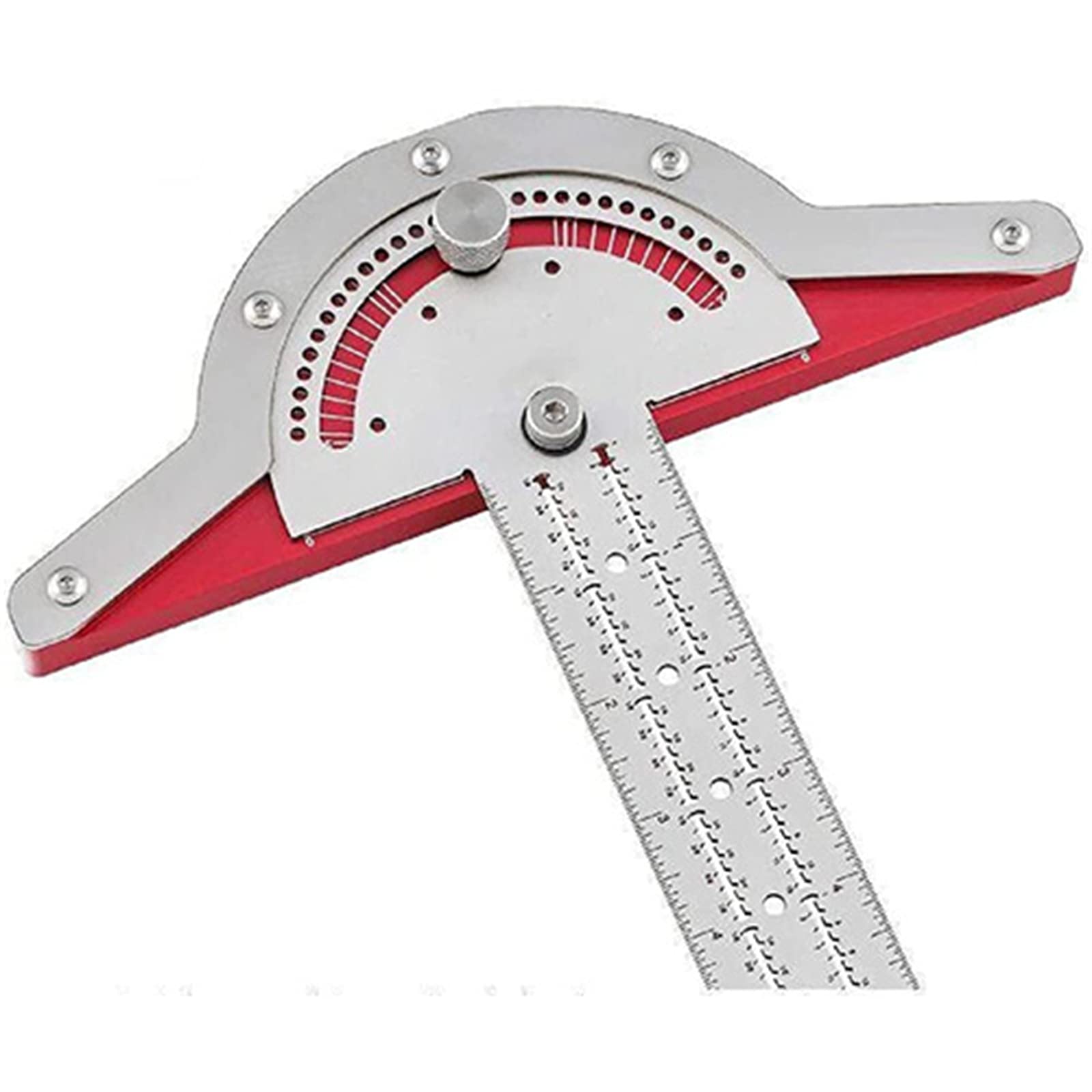 Gpyonctwoodworkers Edge Rule Protractor Angle Finder Adjustable Two Arm ...
