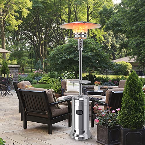 S AFSTAR 48000 BTU Outdoor Patio Heater, Portable Propane Heater w ...