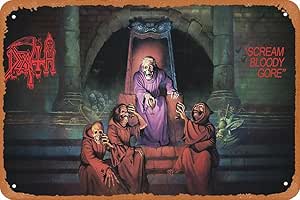 Amazon.com: Death Band - Death Scream Bloody Gore Poster Metal Sign Tin ...