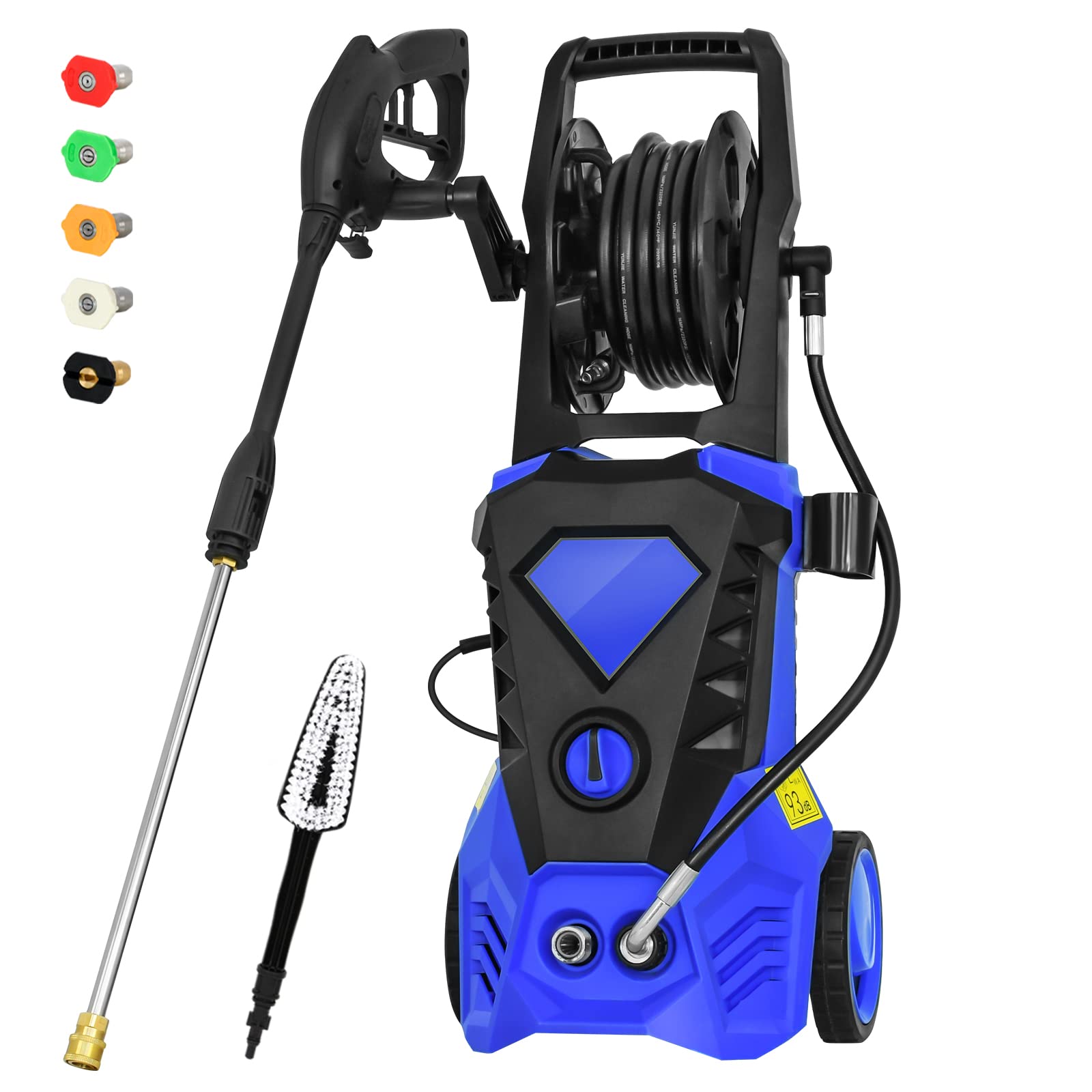 ADVWIN 3900Psi Pressure Washer, 2500W Electric High Power Washer ...