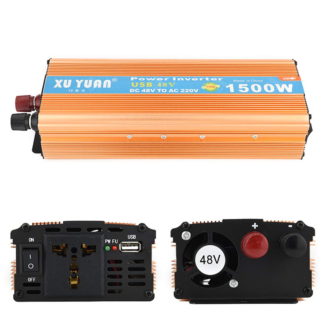 Buy JGRH Power Converter 48V To 220V Inverter 1500W with USB Electric ...