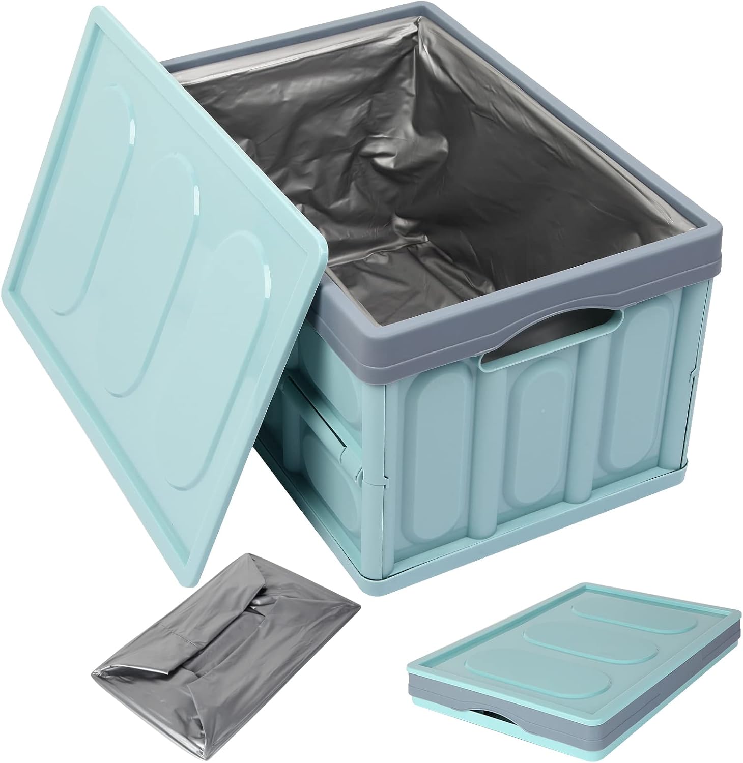 Amazon.com: SUINARIM Collapsible Plastic Trunk Organizer for Car ...