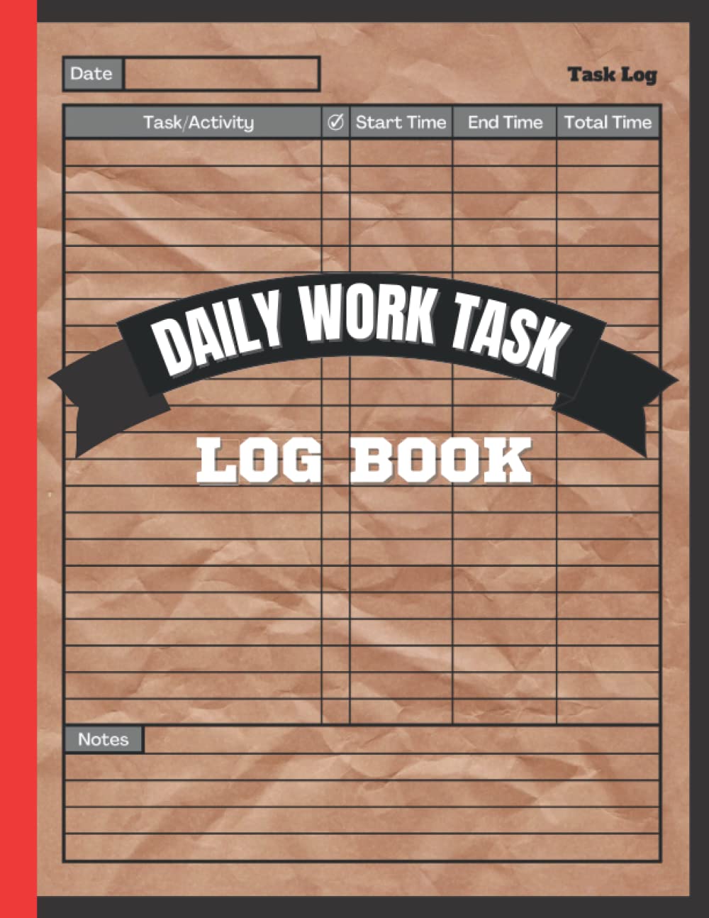 Amazon.com: Daily Work Task Log Book: Simple Time Management Tracker ...