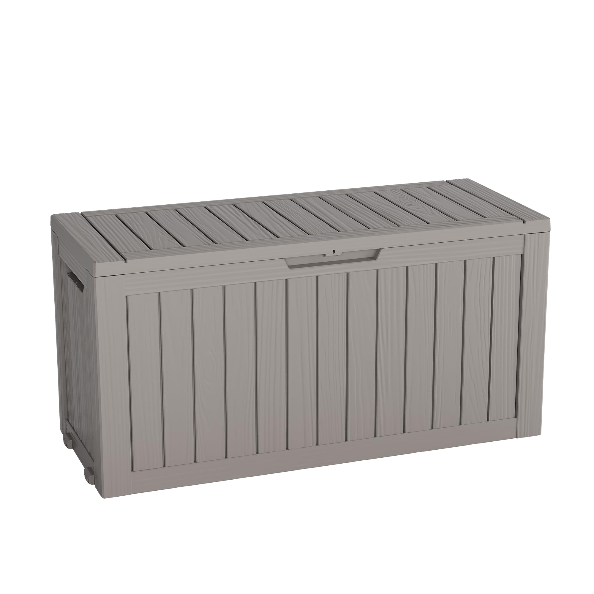 Amazon.com: LHBGO 72 Gallon Deck Box Lockable Resin Outdoor Storage Box ...