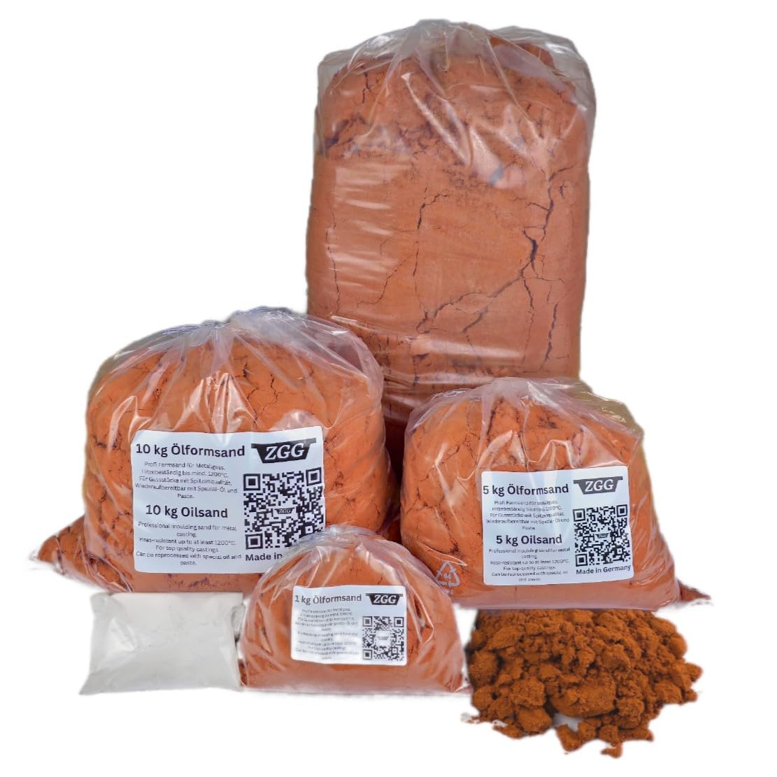 Ölsand zum Bau von Sandformen 1-25kg Formsand, ab 5kg +100kg Talkum ...