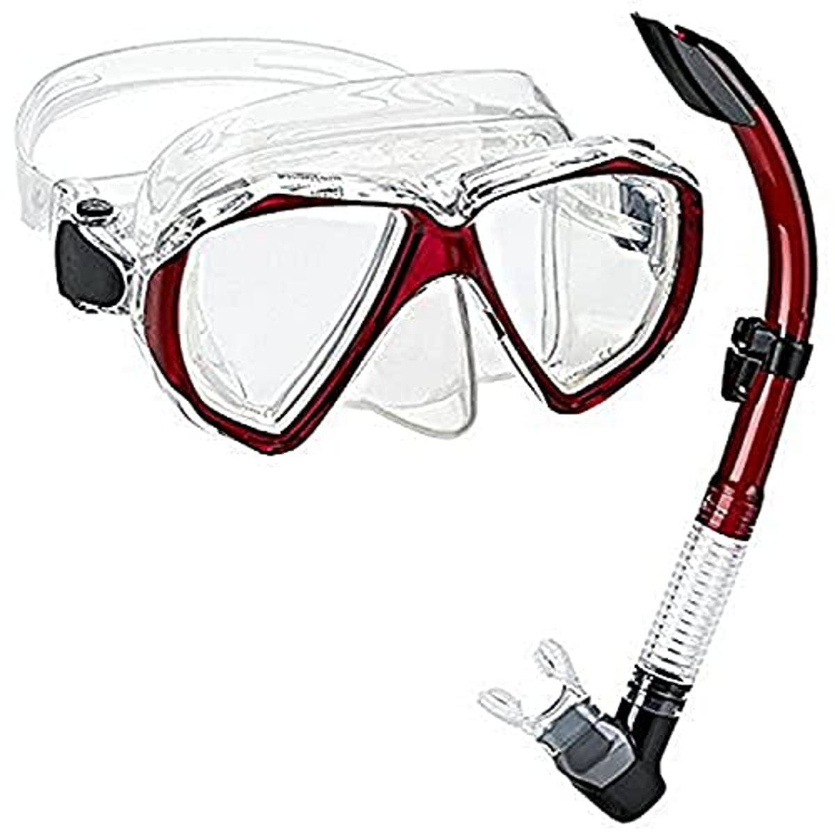 Amazon.com : Phantom Aquatics Velocity Scuba Snorkeling Mask Snorkel ...
