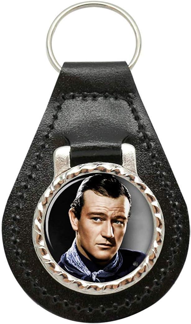 Giftshop UK John Wayne Leather Key Fob : Amazon.co.uk: Fashion