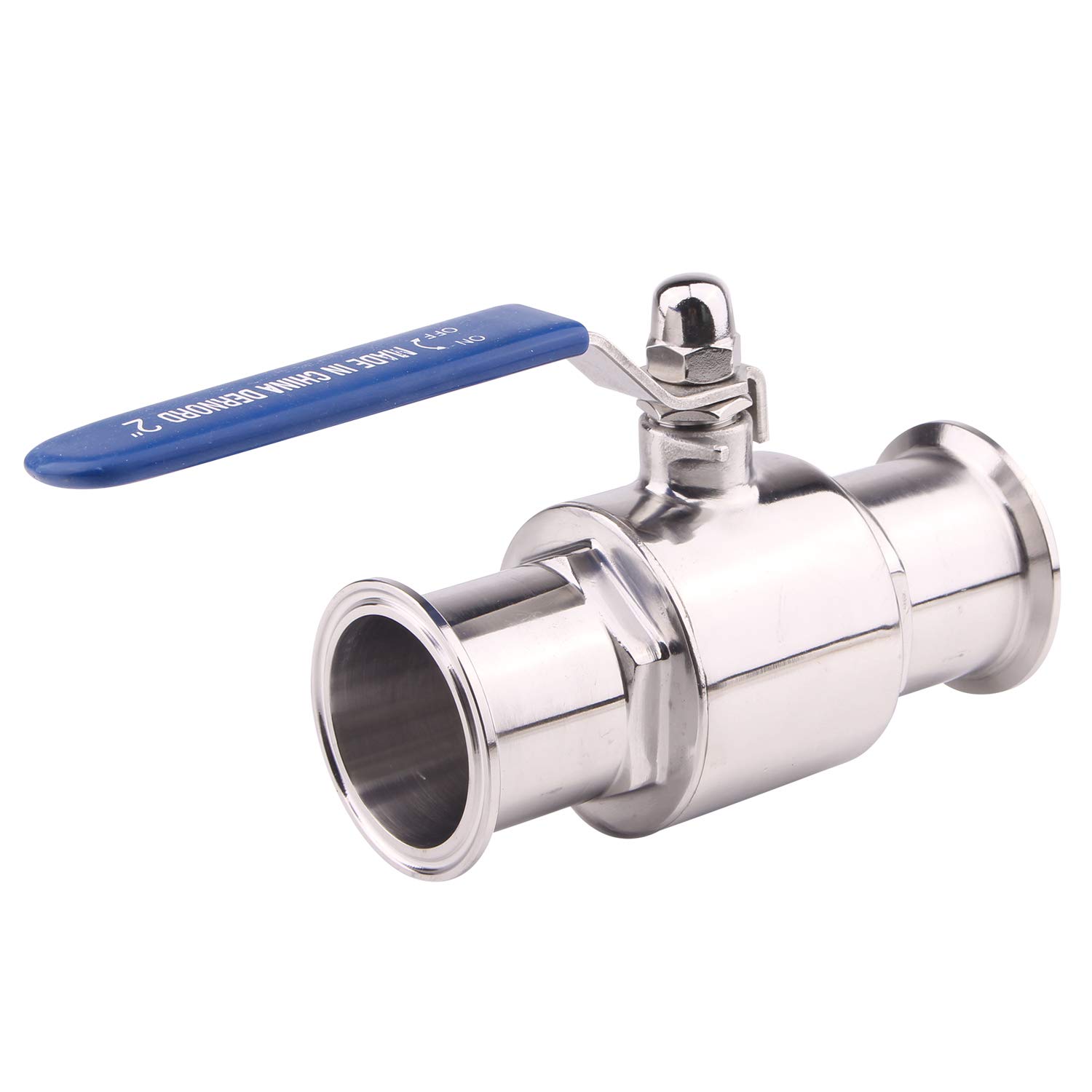 Snapklik.com : DERNORD 2 Inch Tri-Clamp Clover Ball Valve 2pc Stainless ...