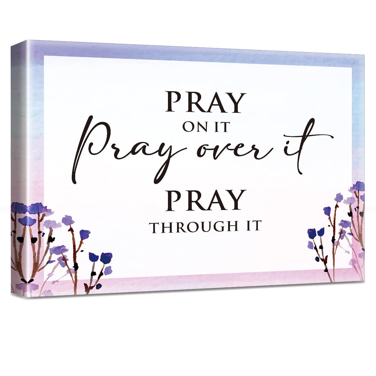 Bible Verse Pray on It Pray Over It Pray Through It Canvas Poster ...