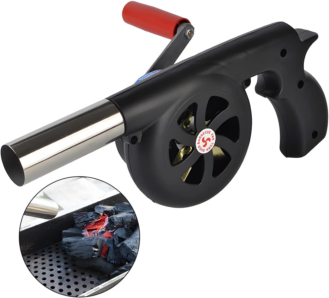 Amazon.com: Wailicop Hand Crank Blowers BBQ Manual Fan Air Blower ...