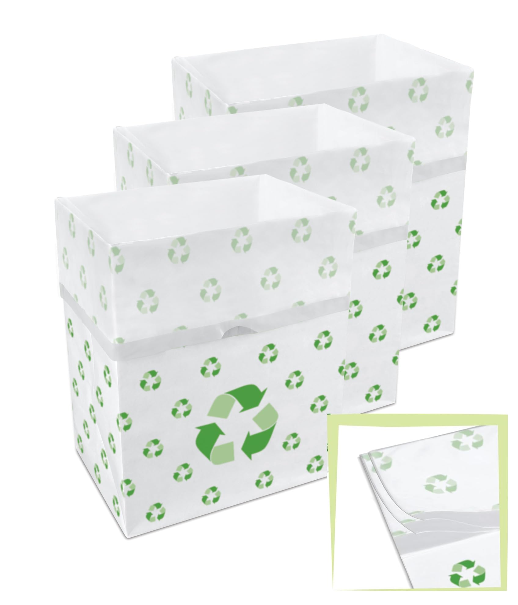 Snapklik.com : Clean Cubes 13 Gallon Disposable Pop-Up Trash Cans (3 ...