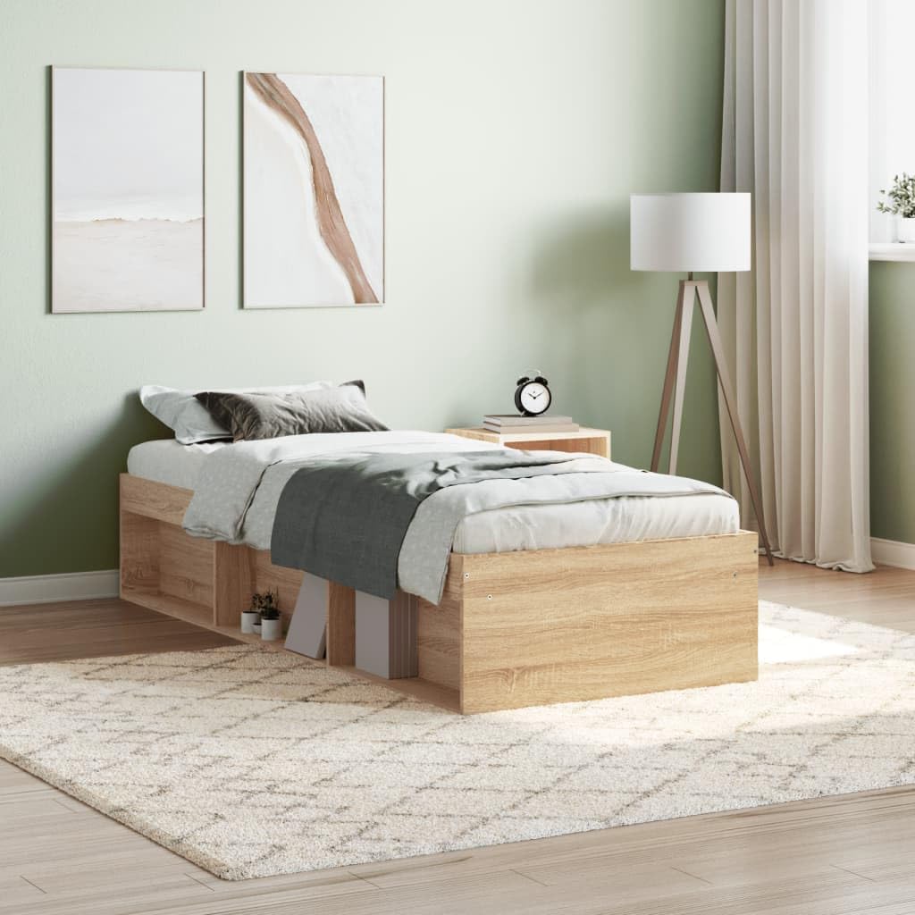 Modern Single Bed Frame Classic Wooden Single Bed Frame With 2