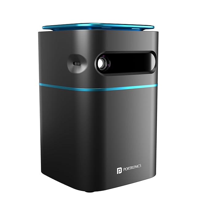 Portronics Pico 12 Portable Smart Projector with Android 11, 4K Ultra ...