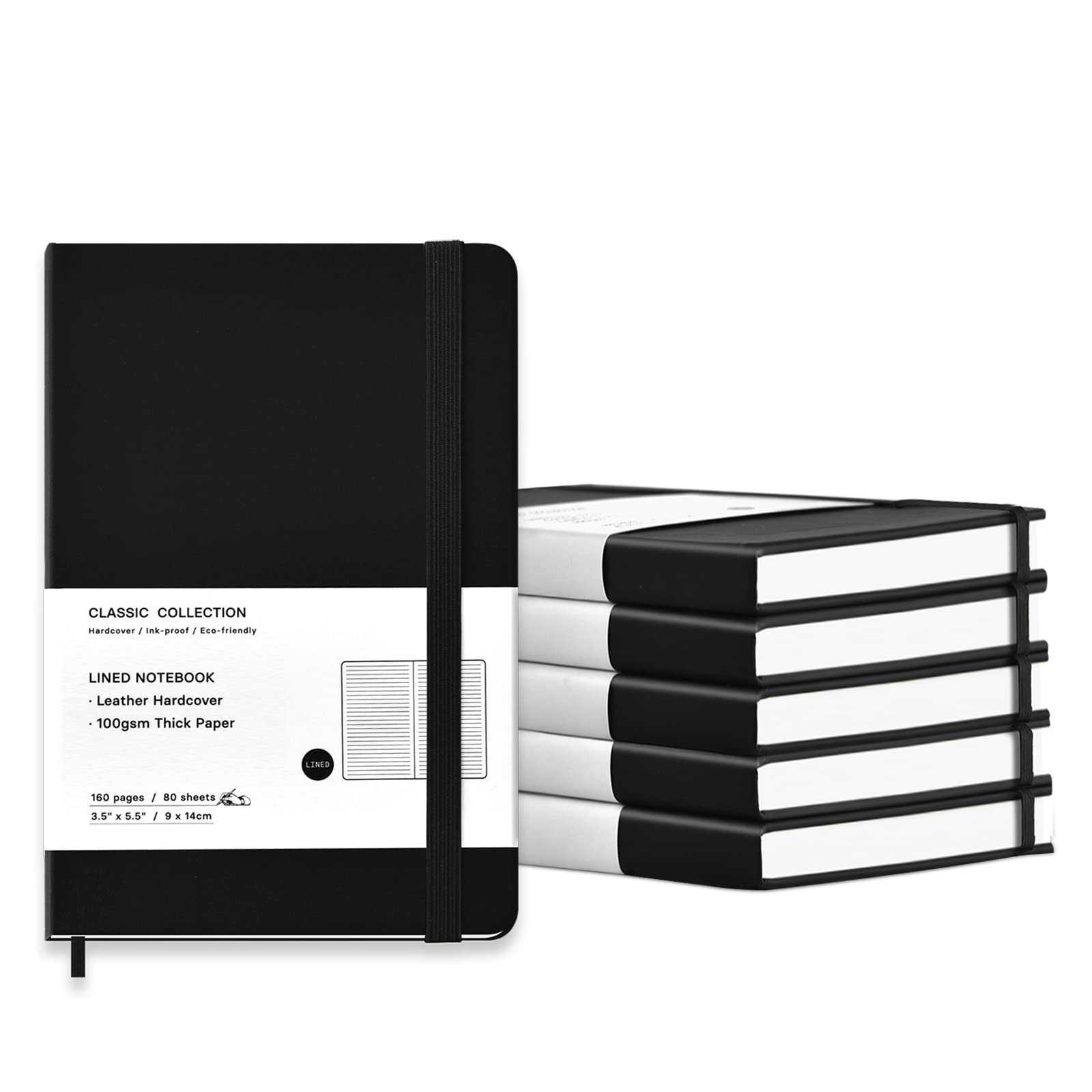 Amazon.com : 6 Pack Pocket Notebooks Small Journal Notebooks Mini ...