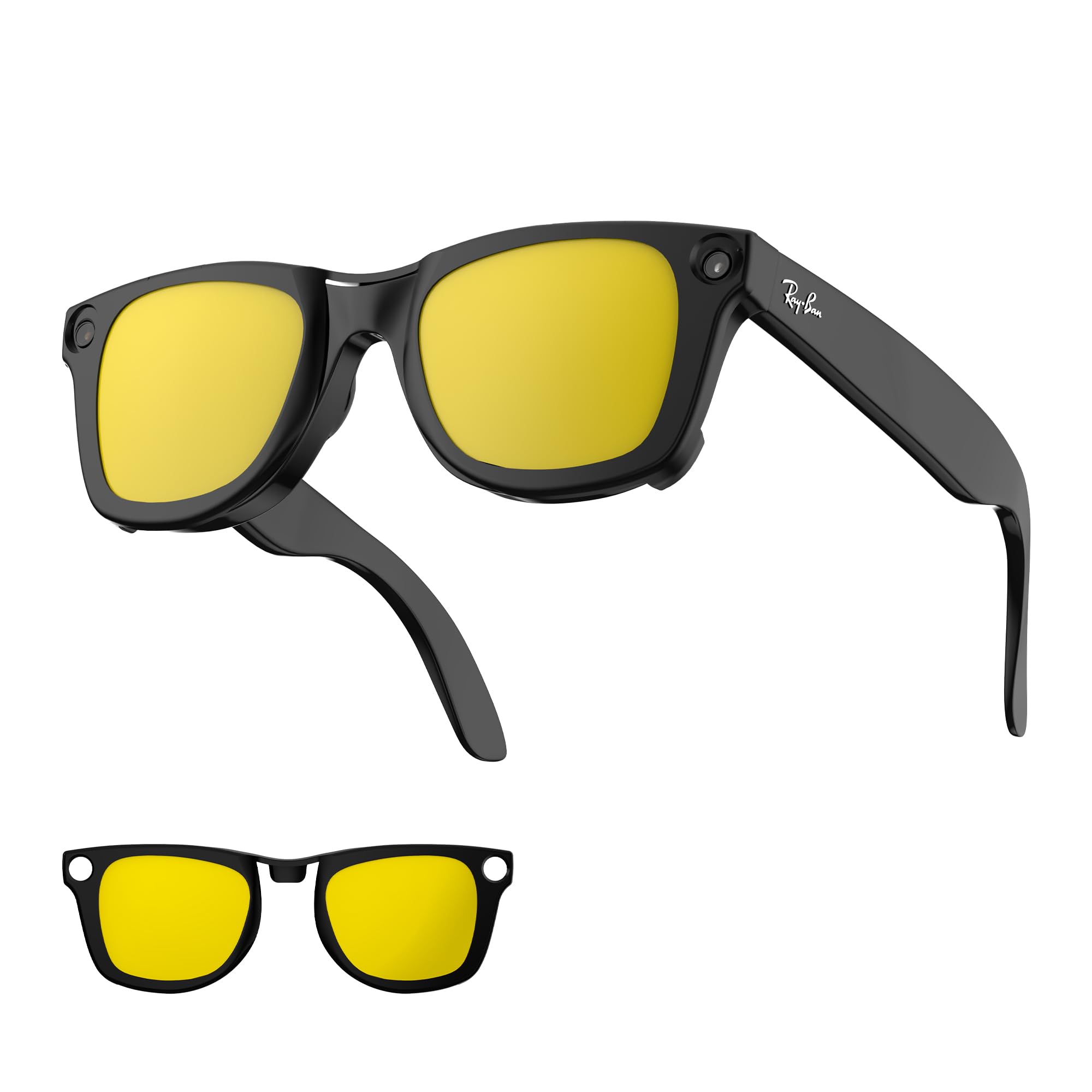 Hibloks Polarized Clip For Ray Ban Meta Wayfarer Discoloration Clips ...