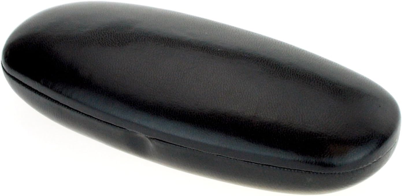 SA106 Classic Leather Thin Clam Shell Eyewear Hard Case Black at Amazon ...