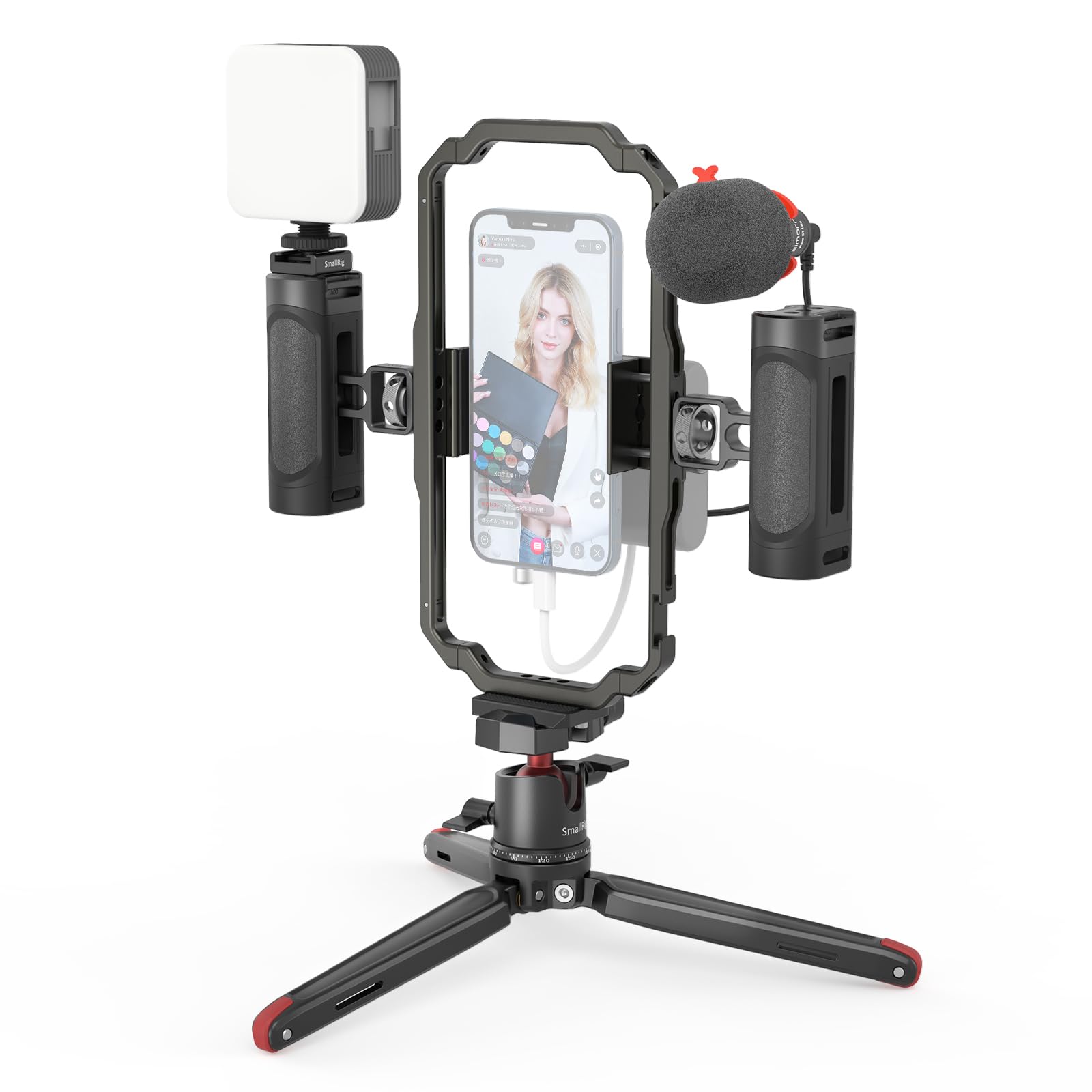 SMALLRIG Universal Mobile Phone Video Rig Cage Kit for iPhone for ...